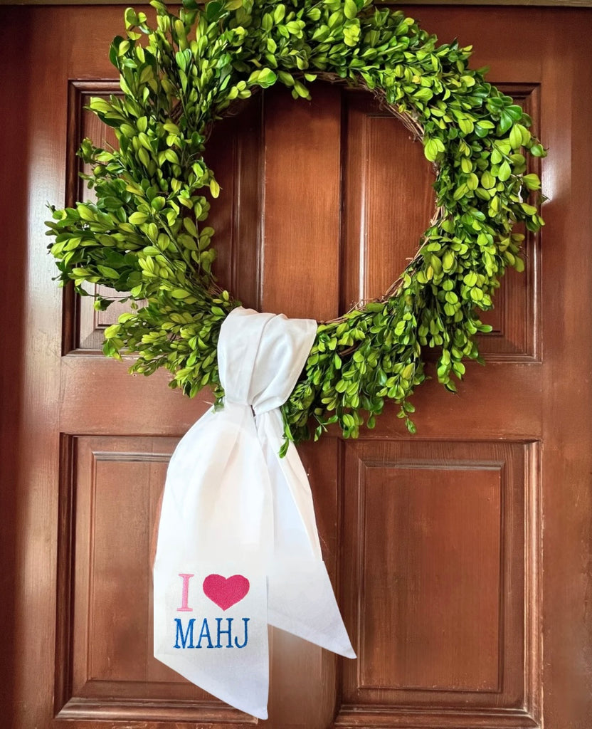 I HEART MAHJONG WREATH SASH – Sanctuary Home & Gifts