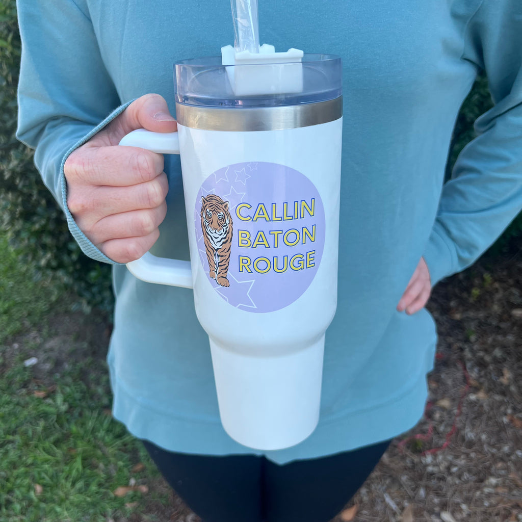 40 OZ CALLIN BATON ROUGE TUMBLER – Sanctuary Home & Gifts